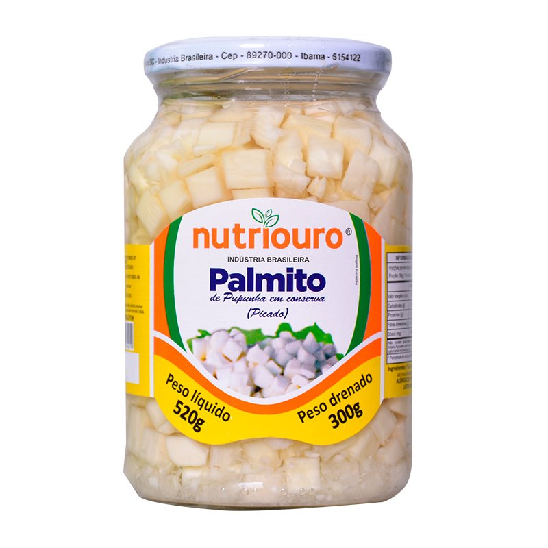 Palmito de Pupunha Picado l NUTRIOURO